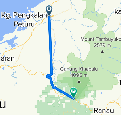 Kota Belud to Asian Highway 150, Ranau - Cycling Route - 🚲 Bikemap