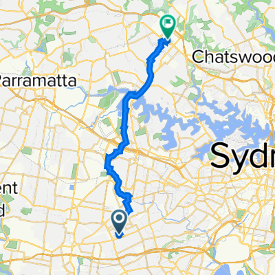 Cycling routes in Lakemba - 🚲 Bikemap