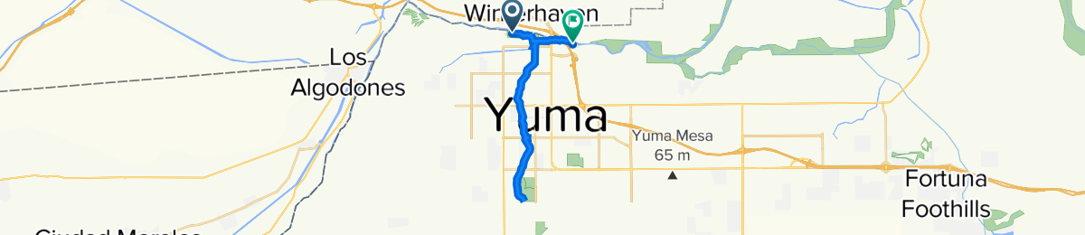 Yuma à S Levee Rd, Yuma - Cycling Route - 🚲 Bikemap