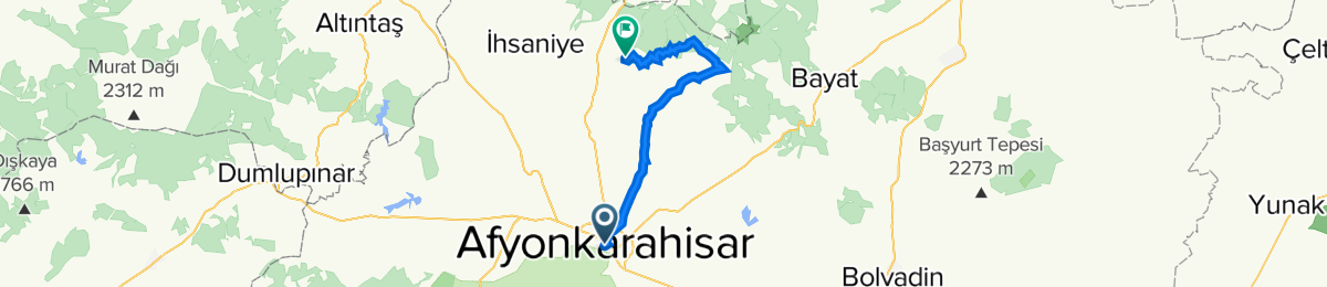 Afyon, Alanyurt, Ayazini, - Cycling Route - 🚲 Bikemap