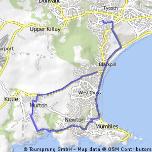 Cycling routes and bike maps in and around Swansea | Bikemap - Your ...