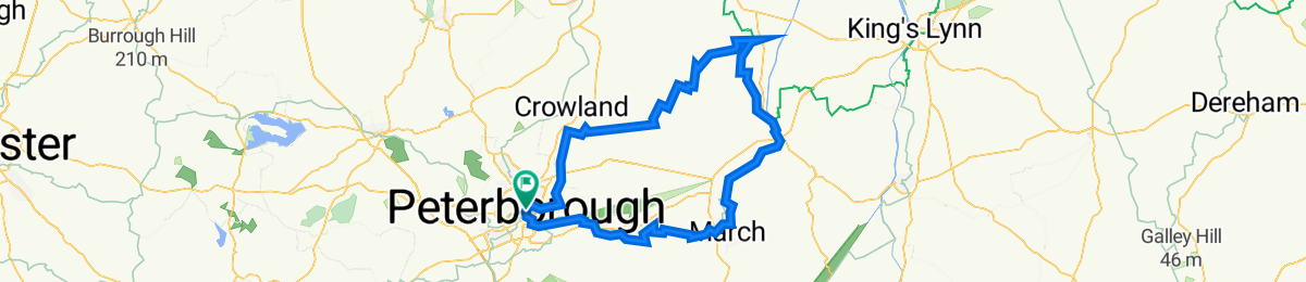 Peterborough 1 - Cycling Route - 🚲 Bikemap