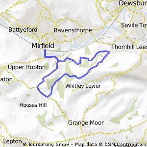 Cycling routes and bike maps in and around Mirfield | Bikemap - Your ...