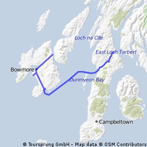 Cycling routes and bike maps in and around Isle of Islay | Bikemap ...