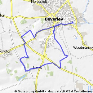 Cycling routes and bike maps in and around Beverley | Bikemap - Your ...