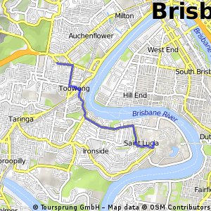 Cycling routes and bike maps in and around Yeronga | Bikemap - Your ...