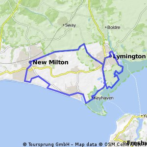 Cycling routes and bike maps in and around Lymington | Bikemap - Your ...