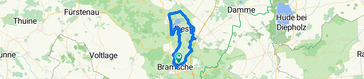Bramsche-Malgarten-Alfsee-Bramsche - Cycling Route - 🚲 Bikemap
