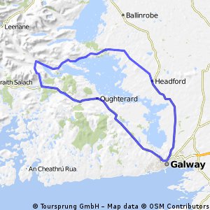 Cycling routes and bike maps in and around Galway | Bikemap - Your bike ...