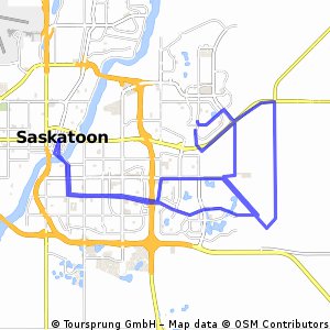 Cycling routes and bike maps in and around Saskatoon | Bikemap - Your ...