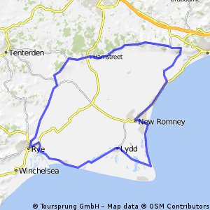 Cycling routes and bike maps in and around Romney Marsh | Bikemap ...