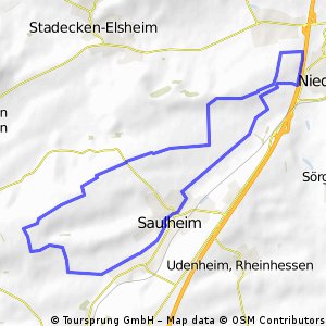 Radwege und Routen in und um Ober-Saulheim | Bikemap - Deine Radrouten