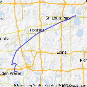 Cycling routes and bike maps in and around Eden Prairie | Bikemap ...