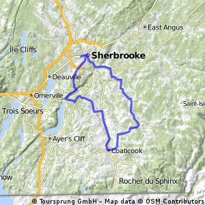 Cycling routes and bike maps in and around Sherbrooke | Bikemap - Your ...