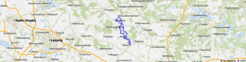 Riesa-Belgern-Riesa - Cycling Route - 🚲 Bikemap