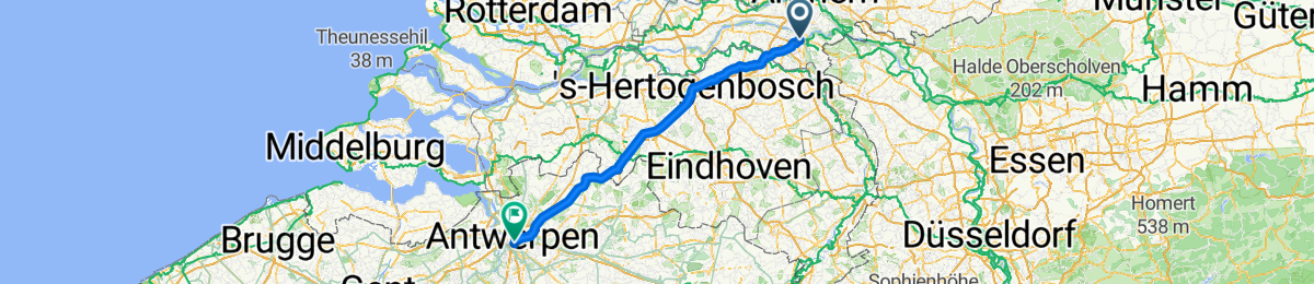 Nijmegen-Antverpen-bike-vokovo - Radroute - 🚲 Bikemap
