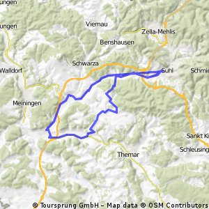 Radwege und Routen in und um Suhl | Bikemap - Deine Radrouten