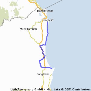 Cycling routes and bike maps in and around Kingscliff | Bikemap - Your ...