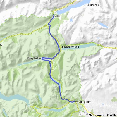 Cycling routes in Callander - 🚲 Bikemap