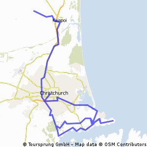 Cycling routes and bike maps in and around Kaiapoi | Bikemap - Your ...