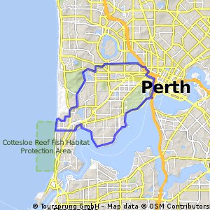 Cycling routes and bike maps in and around Leederville | Bikemap - Your ...
