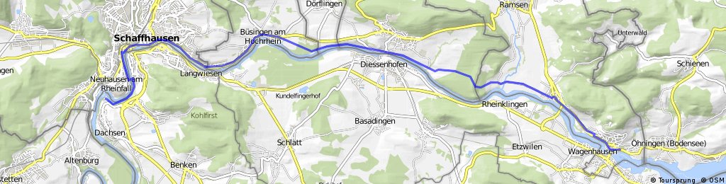 Stein a. Rhein - Rheinfall - Radroute - 🚲 Bikemap