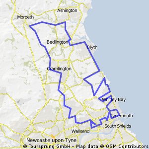 Cycling routes and bike maps in and around Jarrow | Bikemap - Your bike ...
