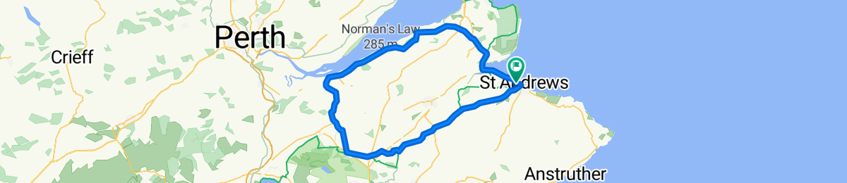 North Fife Loop 80K - Cycling Route - 🚲 Bikemap